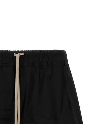 Rick Owens Cotton Poplin Bermuda Shorts - Black