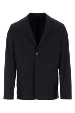 Prada Midnight Cotton Blazer - Blue