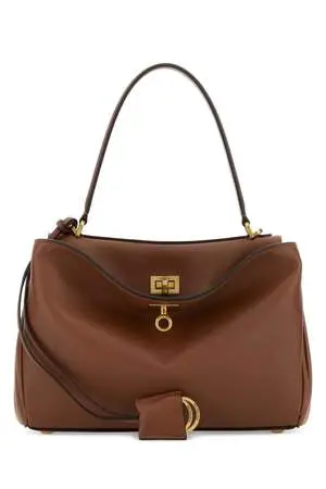 Balenciaga Carmel Leather Small Rodeo Handbag - Brown