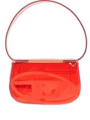 DIESEL® 1dr Shoulder Bag With Logo Plaque - Red