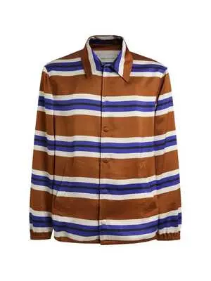 Dries Van Noten Striped Viscose Jacket - Multicolor