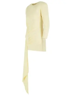 Andamane The Attico Asymmetrical Crêpe Curled Mini Dress