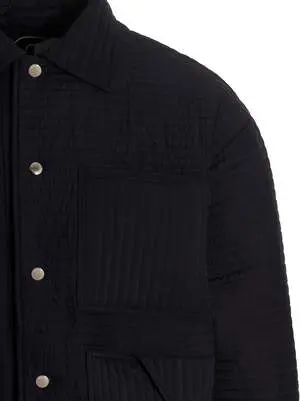 Khrisjoy Quilted Down Jacket With Striped Texture