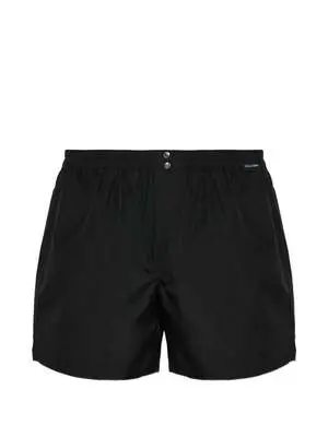 Dolce & Gabbana Boxer Shorts With Buttons - Black
