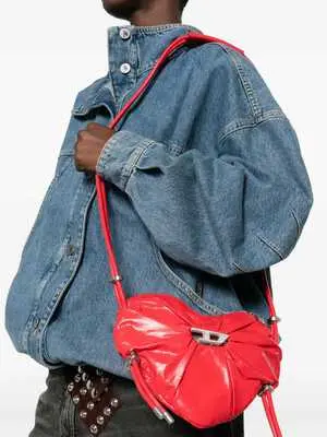 DIESEL® Scrunch-d Heart Crossbody Bag - Red