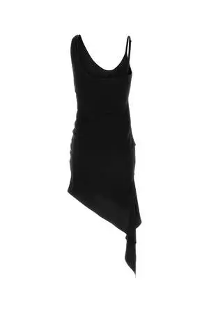 COURREGES Asymmetrical Mini Dress - Black