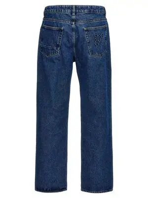 Palm Angels Lw Monogram Jeans