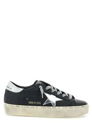 GOLDEN GOOSE Golden Goose Hi Star Sneakers With Glitter Heel Black