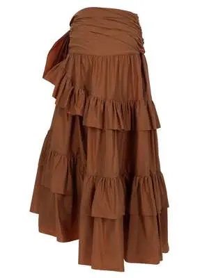 Chloé Ruffled Tiered Maxi Skirt