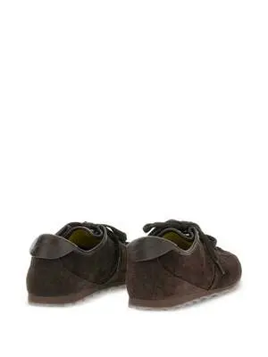 Jacquemus Suede Lace-up Tennis Sneakers - Brown