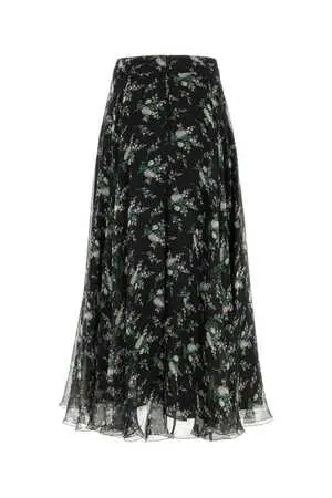 Dolce & Gabbana Printed Silk Skirt