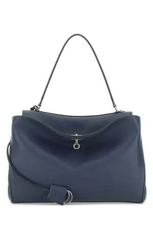 Balenciaga Medium Rodeo Handbag In Leather - Blue