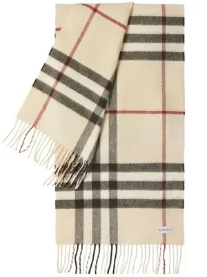 Burberry Rectangular Check Cashmere Scarf - Multicolor