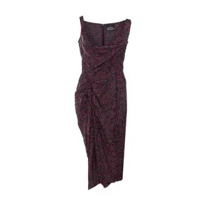 VIVIENNE WESTWOOD Side Panther Midi Dress - Black