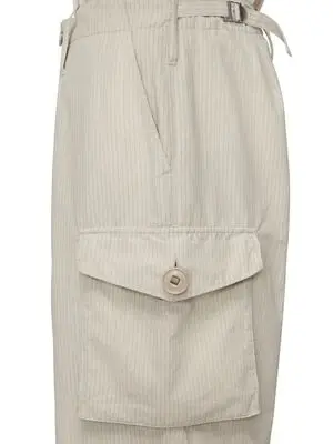MAISON MARGIELA Cotton-blend Pinstripe Cargo Trousers - Multicolor
