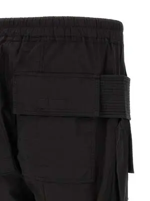Rick Owens Creatch Cargo Drawstring' Pants - Black