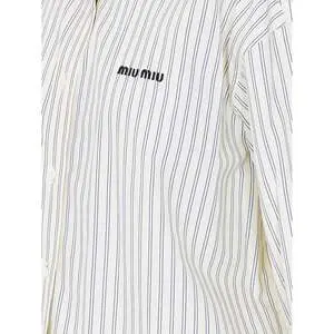 Miu Miu Striped Cotton Shirt