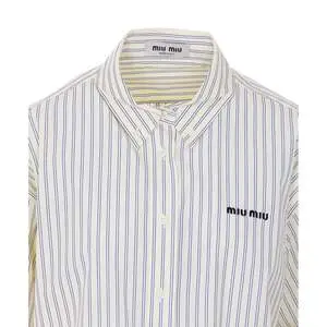 Miu Miu Striped Cotton Shirt
