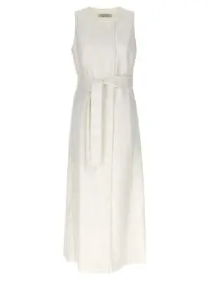 Max Mara Aureo Maxi Waistcoat - White