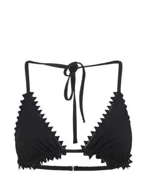 Jacquemus Le Haut De Maillot Picot Bikini Top - Black