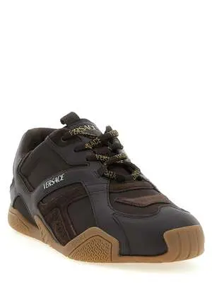 Versace Galaxia Lace-up Sneakers - Brown