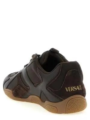 Versace Galaxia Lace-up Sneakers - Brown