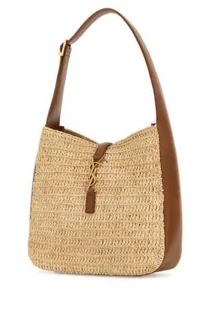 Saint Laurent Raffia Le 5 À 7 Shoulder Bag