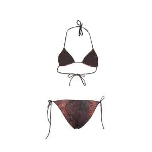 JEAN PAUL GAULTIER Python Print Triangle Bikini