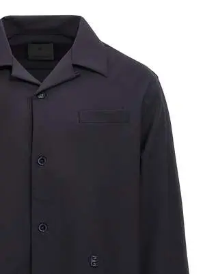 Givenchy Logo Plaque Shirt - Blue