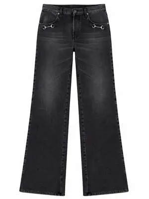 Gucci Denim Jeans With Horsebit Detail - Multicolor