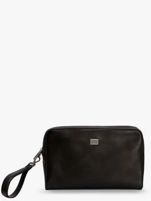 Dolce & Gabbana Leather Handheld Bag With Zip Closure