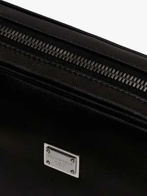 Dolce & Gabbana Leather Handheld Bag With Zip Closure