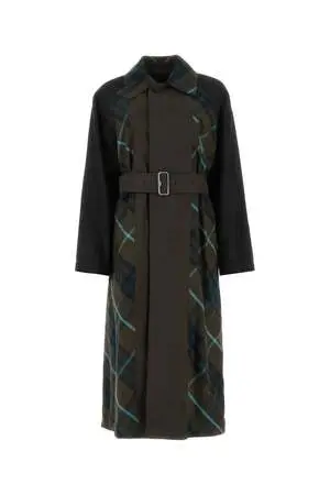 Burberry Embroidered Gabardine Bradford Trench Coat - Multicolor
