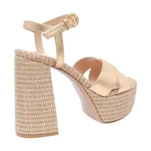GIANVITO ROSSI Platform Sandals - Gold