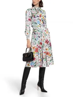 Gucci Floral Print Silk Shirt - Multicolor