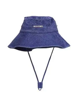 Jacquemus Cotton Bucket Hat - Blue
