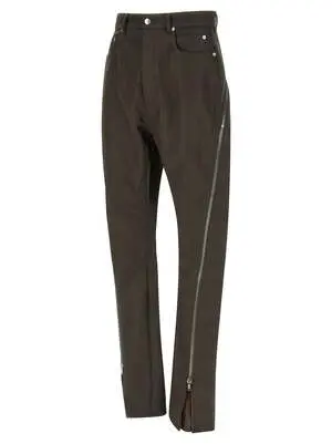 Rick Owens Bolan Banana' Cordura Cotton High-waisted Pants - Brown