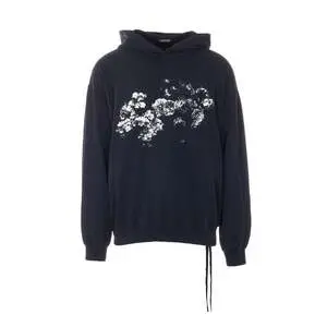 ANN DEMEULEMEESTER Floral Print Cotton Hoodie