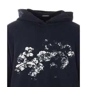 ANN DEMEULEMEESTER Floral Print Cotton Hoodie