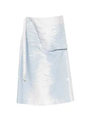 DIESEL® Belted Skirt With Brushstroke Pattern