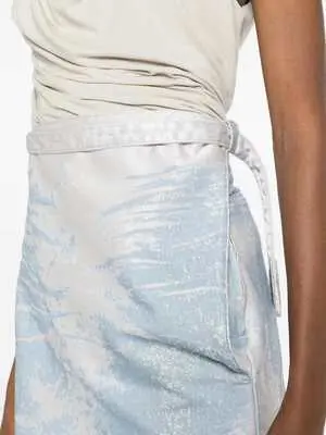 DIESEL® Belted Skirt With Brushstroke Pattern