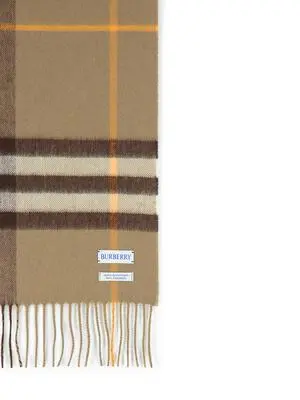 Burberry Mu Giant' Cashmere Scarf - Brown