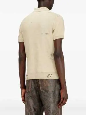 DIESEL® K-danny Polo Shirt With Distressed Effect