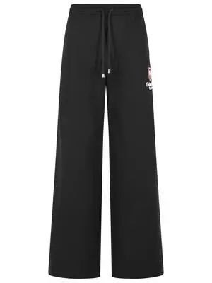 Amiri Cotton Wide Leg Trousers - Black