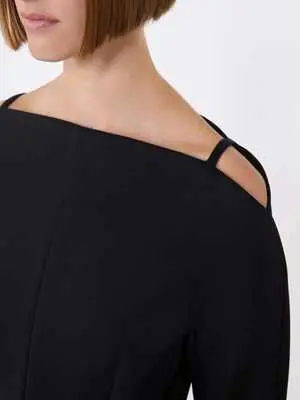 Sportmax Fitted Cady Dress With Flap Pockets