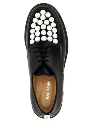 MACH &AMP; MACH Mach & Mach 'sirene' Embellished Lace-up Shoes