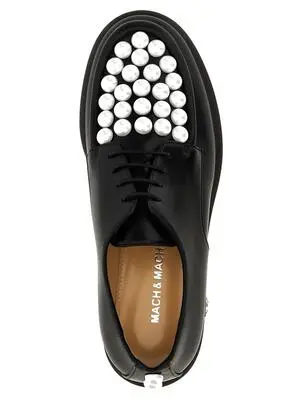 Mach & Mach Sirene' Embellished Lace-up Shoes - Multicolor