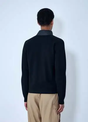 Moncler Quilted Knit Zip-up Cardigan - Black