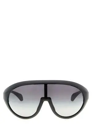 Rick Owens Moncler + Mask Style Sunglasses - Black