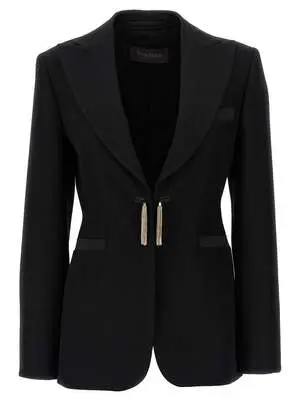 Max Mara Boemia Wool Blazer - Black